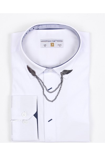 Erkek Çocuk Zincir Yakalı Gömlek