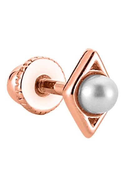 Dianora Piercing İnci Taşlı Rose Altın Helix Piercing Dianora Piercing İnci Taşlı Rose Altın Helix Piercing