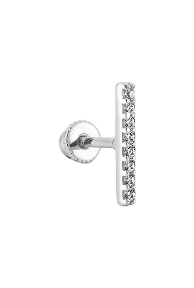 Dianora Piercing Taşlı Beyaz Altın Helix Piercing Dianora Piercing Taşlı Beyaz Altın Helix Piercing