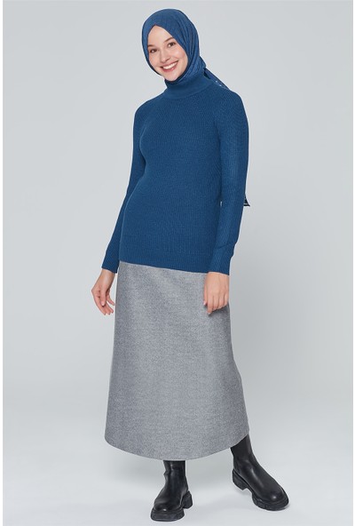 Armine Triko Bluz Mavi 20K2013 Armine Triko Bluz Mavi 20K2013