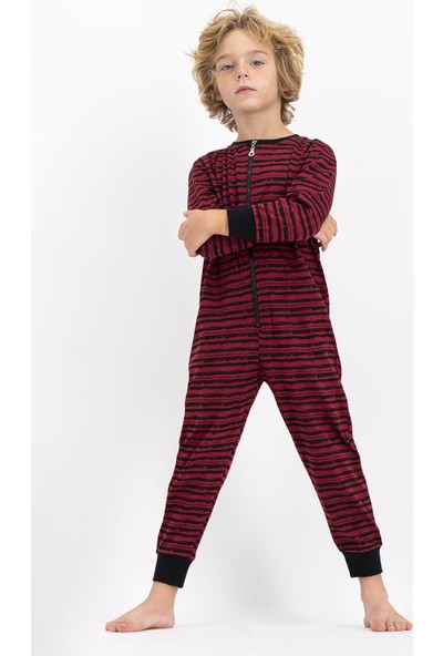 Rolypoly Bordo Erkek Çocuk %100 Pamuk Tulum