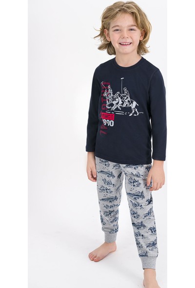 U.S. Polo Assn. Lisanslı Lacivert Erkek Çocuk Pijama Takımı U.S. Polo Assn. Lisanslı Lacivert Erkek Çocuk Pijama Takımı