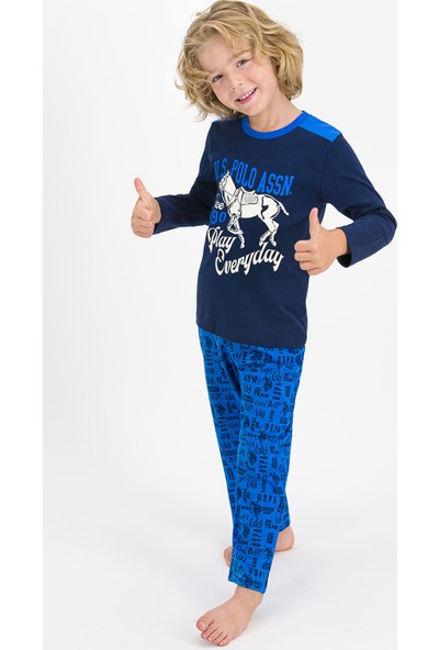 U.S. Polo Assn. Lisanslı Lacivert Erkek Çocuk Pijama Takımı U.S. Polo Assn. Lisanslı Lacivert Erkek Çocuk Pijama Takımı