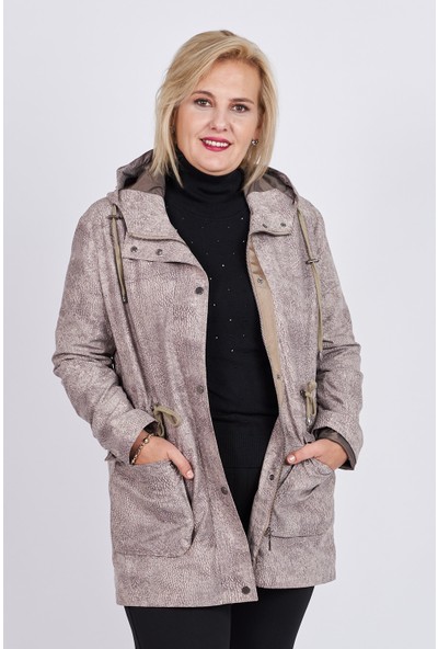 Veger Kadın Torba Cepli Yılan Desenli Mont 4223014 Camel Veger Kadın Torba Cepli Yılan Desenli Mont 4223014 Camel