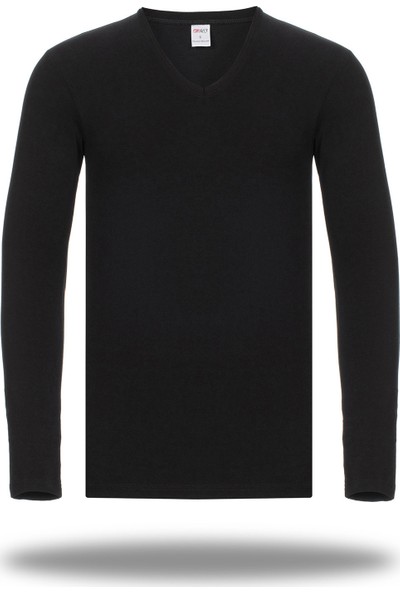 Fsm1453 Erkek V.yaka Likralı Uzun Kol Body