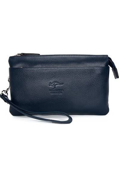 KANGAROO KINGDOM Hakiki Deri Lacivert Erkek El Portföy Çantası 5488-L KANGAROO KINGDOM Hakiki Deri Lacivert Erkek El Portföy Çantası 5488-L