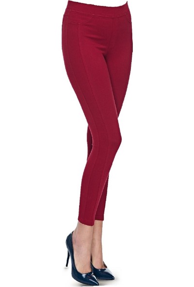 FSM1453 Kadın Pamuklu Bilek Üstü Pantolon Tayt