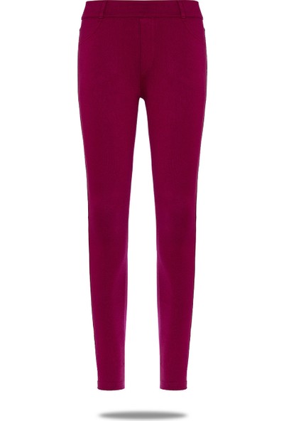 FSM1453 Kadın Pamuklu Bilek Üstü Pantolon Tayt