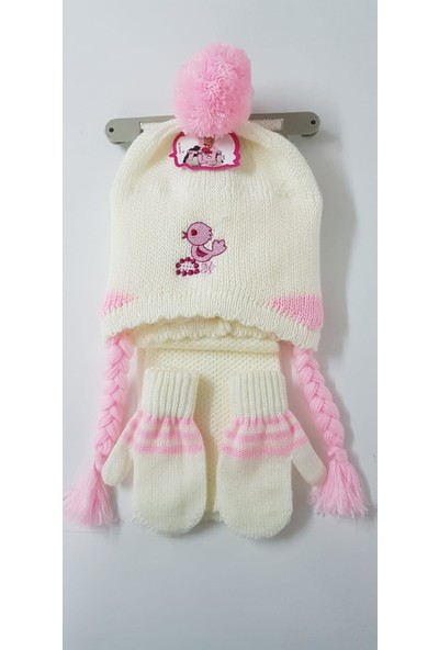 1-3 Yaş 3'lu Cocuk Atkı Bere Eldiven Set