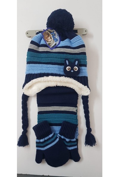 1-3 Yaş 3'lu Cocuk Atkı Bere Eldiven Set