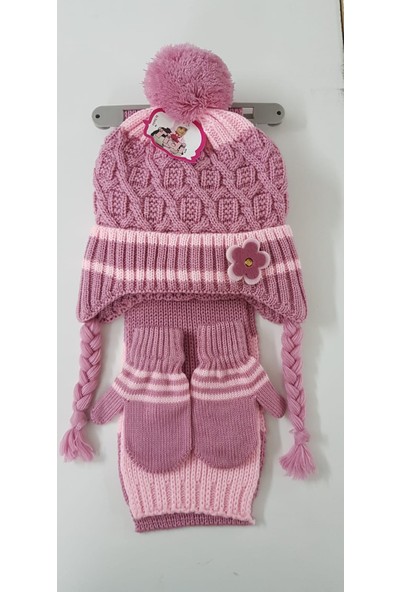 1-3 Yaş 3'lu Cocuk Atkı Bere Eldiven Set