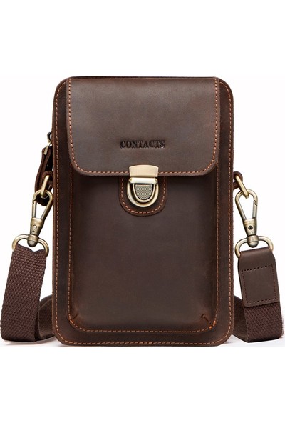 Contacts Pietra - Eskitme Deri Casual Serie Mini Postacı Çanta Contacts Pietra - Eskitme Deri Casual Serie Mini Postacı Çanta