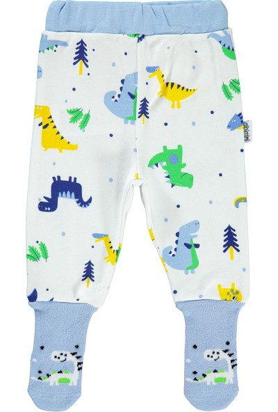 Albimini Erkek Bebek Çoraptolon 3-12 Ay Mavi