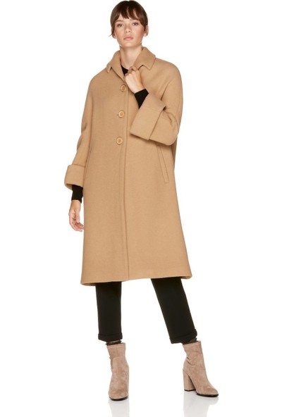 United Colors Of Benetton Uzun Yünlü Kaban