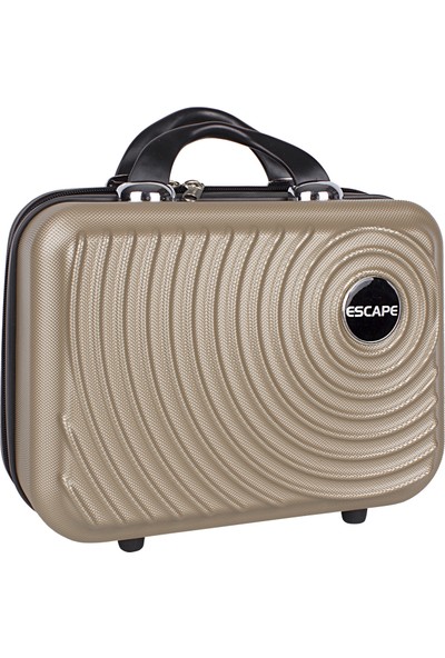 Escape 1 Abs Makyaj Çantası, El Valizi, Seyahat Çantası Gold Escape 1 Abs Makyaj Çantası, El Valizi, Seyahat Çantası Gold