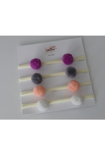 My Babys World Ponpon Modeli Bebek Çocuk Bandana Seti My Babys World Ponpon Modeli Bebek Çocuk Bandana Seti