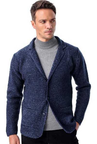 Morven Morven Triko Ceket Lacivert