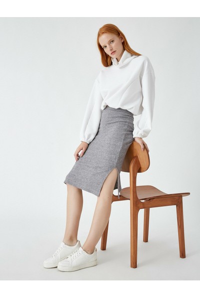 Koton Kadın Yirtmaçli Midi Kalem Etek