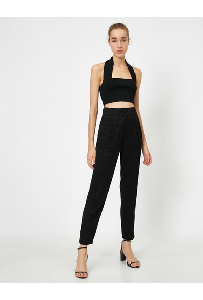 Koton Kadın Desenli Viskoz Pantolon