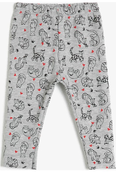 Koton Hayvan Baskılı Tayt