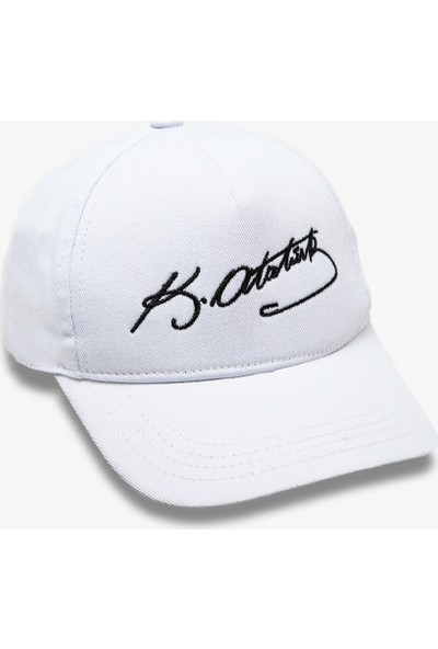 Koton Atatürk İmzası Baskılı Şapka