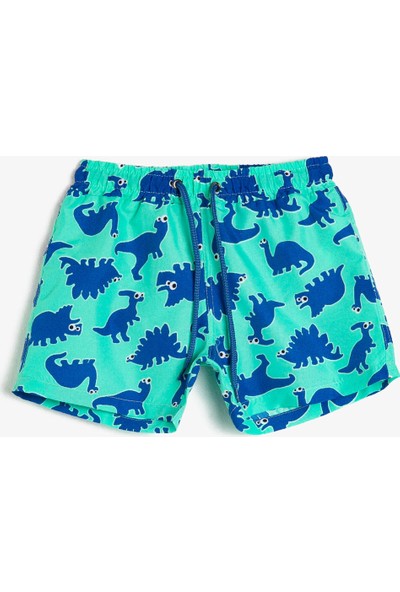 Koton Erkek Çocuk Dinazor Baskılı Şort Mayo