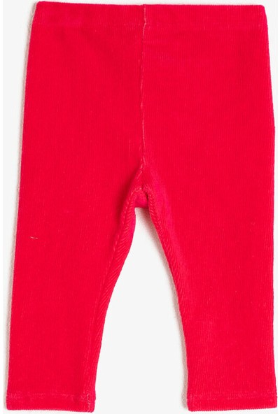 Koton Kız Çocuk Fitilli Kadife Tayt