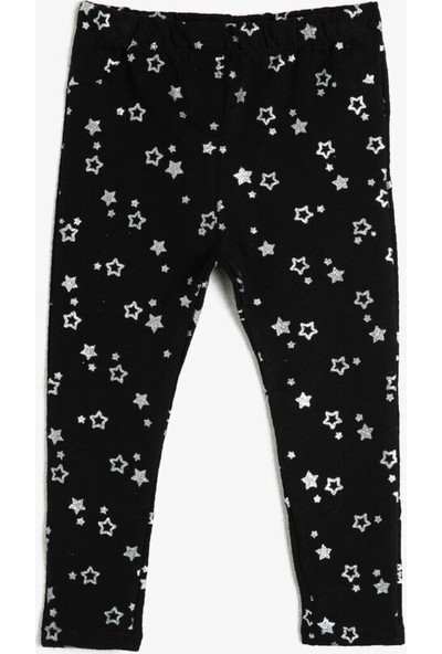 Koton Kız Bebek Normal Bel Baskılı Tayt Koton Kız Bebek Normal Bel Baskılı Tayt