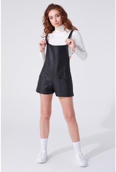 Berfuğ Kıran Ayarlanabilir Askılı Deri Tulum Berfuğ Kıran Ayarlanabilir Askılı Deri Tulum