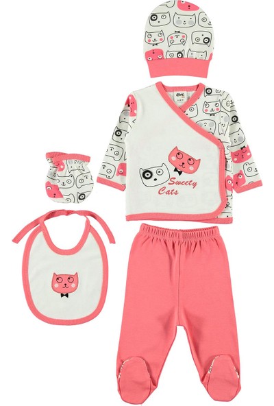 Civil Baby Kız Bebek Zıbın Takımı Yenidoğan Narçiçeği