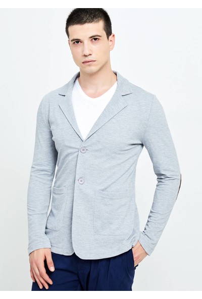 Adze Erkek Gri Melanj Cepli Spor Penye Ceket Adze Erkek Gri Melanj Cepli Spor Penye Ceket