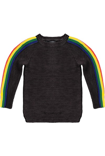 Nanica 420410-Syh Bisiklet Yaka Örgü 10 Yaş Kız Çocuk Kazak-Siyah