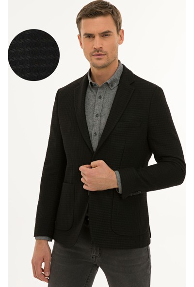Pierre Cardin Siyah Slim Fit Ceket 50229106-VR046
