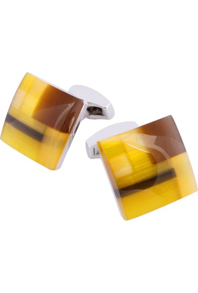 Omark Cotton Yellow Stone Kol Düğmesi