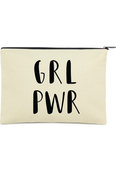 Çınar Bez Çanta Girl Power Baskılı Clutch Bez Çanta | (25X17) Çınar Bez Çanta Girl Power Baskılı Clutch Bez Çanta | (25X17)