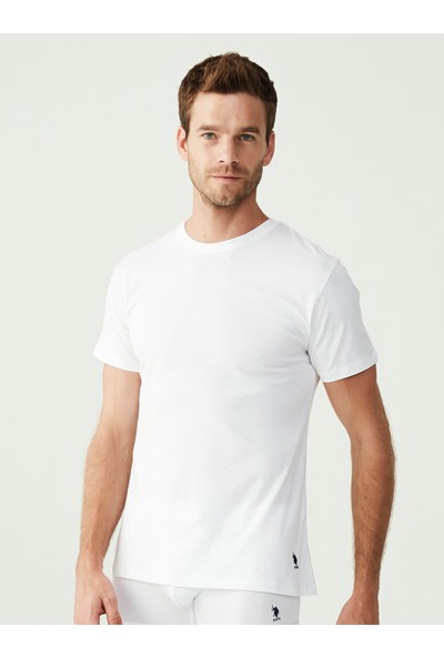 U.S. Polo Assn. 2 Li Yuvarlak Yaka Kısa Kol Atlet
