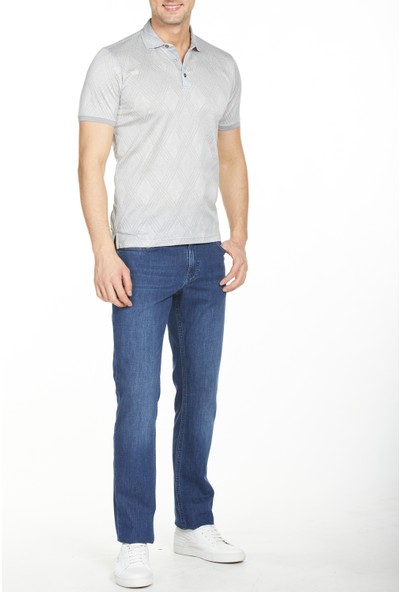 Bisse Erkek Ts 20111 Merserize Jakarlı Gömlek Yaka T-Shirt