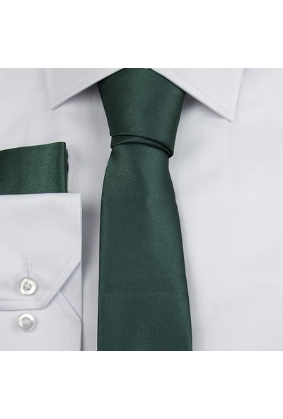 Gaffy Koyu Yeşil Saten Kravat Gaffy Koyu Yeşil Saten Kravat