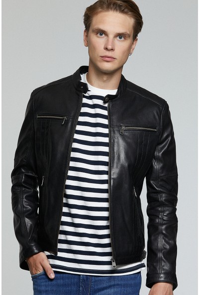 Derimod Demar Erkek Deri Ceket Derimod Demar Erkek Deri Ceket