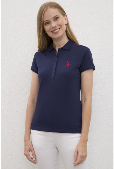 U.S. Polo Assn. Kadın Lacivert T-Shirt Basic 50220955-VR033