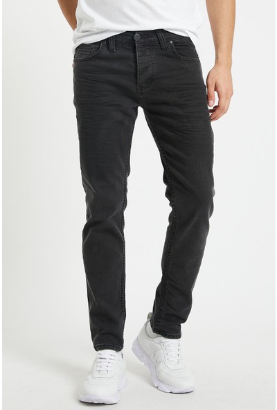 Serseri Jeans Slim Fit Erkek Füme Renk Klasik Pantolon Serseri Jeans Slim Fit Erkek Füme Renk Klasik Pantolon