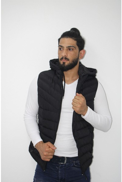 KMK Kombin Erkek Kapüşonlu Şişme Yelek