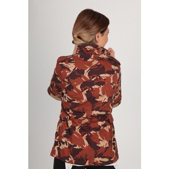 Barbour Mercia Casual Jacket OR51 Orange Camo Fiyatı
