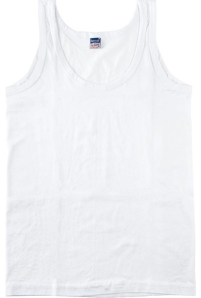 Berrak 1501 Çocuk Atlet 6 Li Paket Beyaz