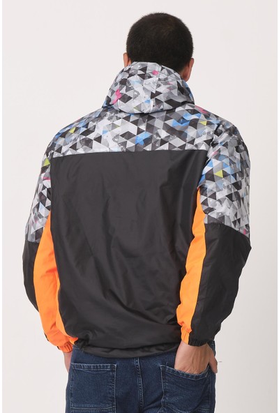 Electra Kapusonlu Desenli Yagmurluk