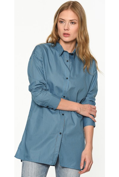 Lee Cooper Alba Kadın Çizgili Uzun Kol Tunik