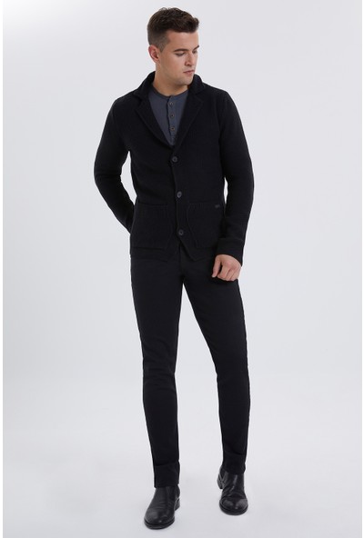 Lee Cooper Worth Erkek Klasık Yaka Hırka