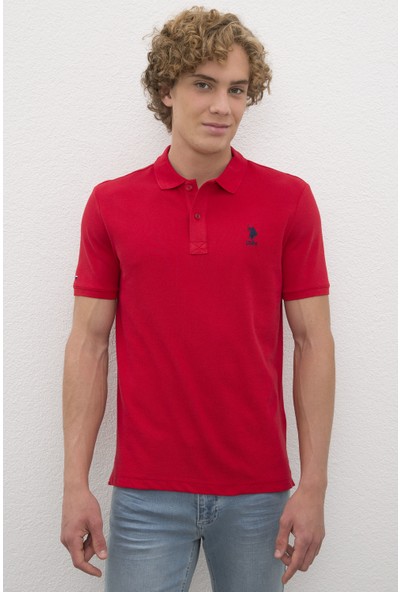 U.S. Polo Assn. Erkek Basic Kırmızı T Shirt Basic