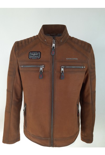 Rodos Deri Erkek Kahverengi Hakiki Deri Ceket Mont Rodos Deri Erkek Kahverengi Hakiki Deri Ceket Mont