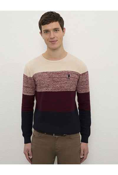 U.S. Polo Assn. Erkek Lacivert Triko Kazak 50228566-VR033